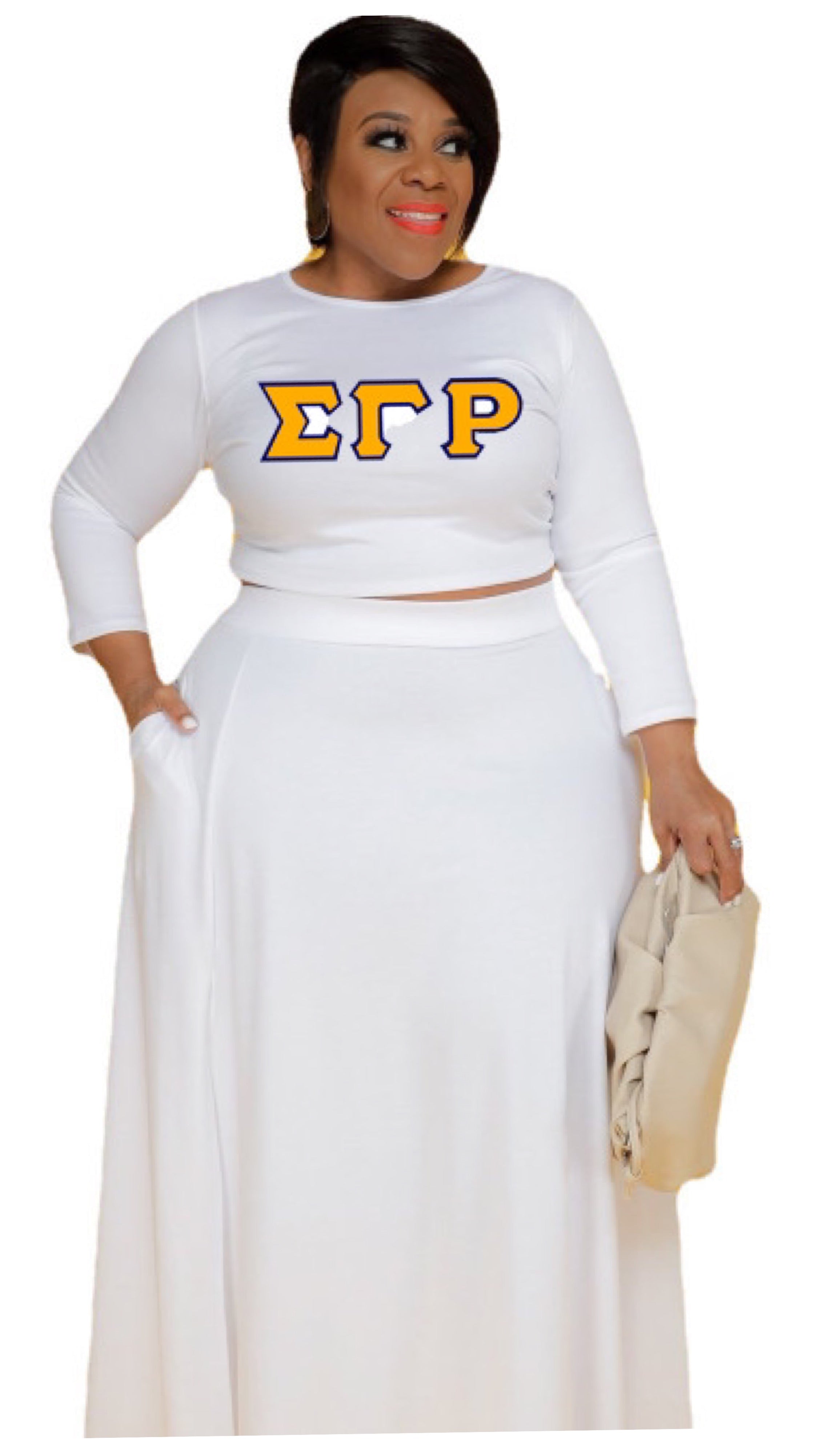 Sigma Gamma Rho two piece set – AceDeuce..A twist in boutique styling